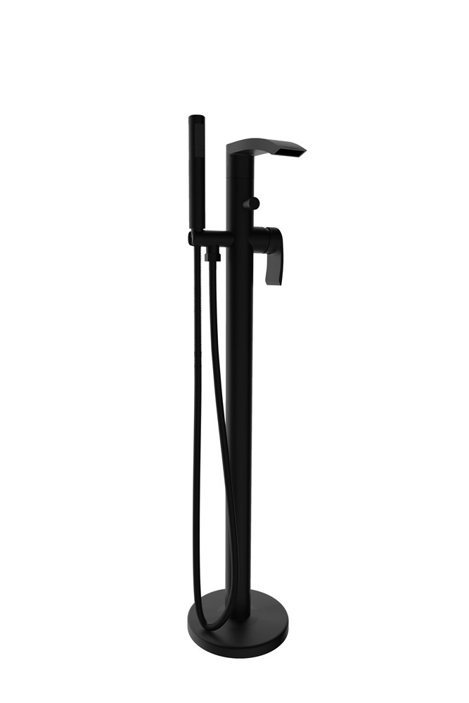 Coss Black Floor Standing Bath Tap | Custom Bathrooms Glasgow