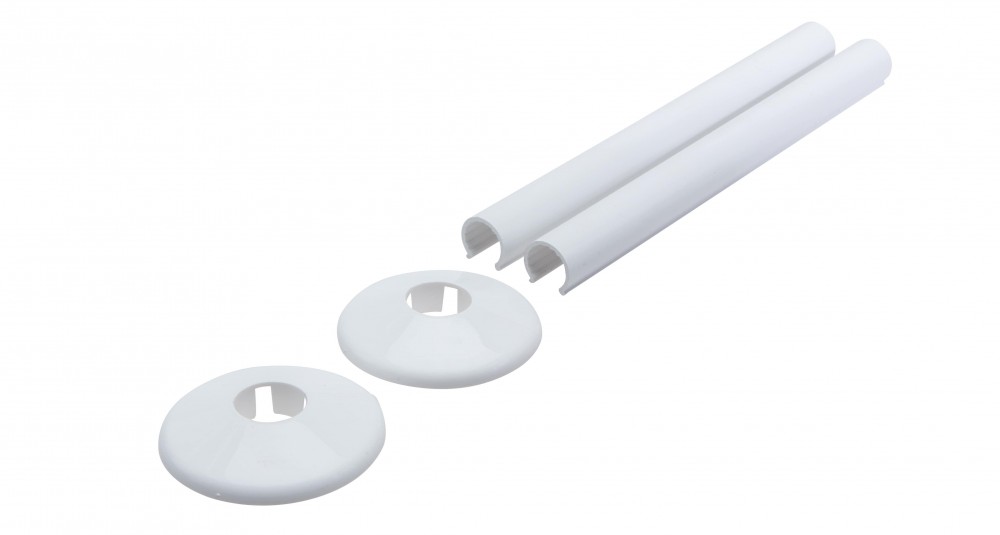 White Pipe Covers and Collars | Custom Bathrooms Glasgow