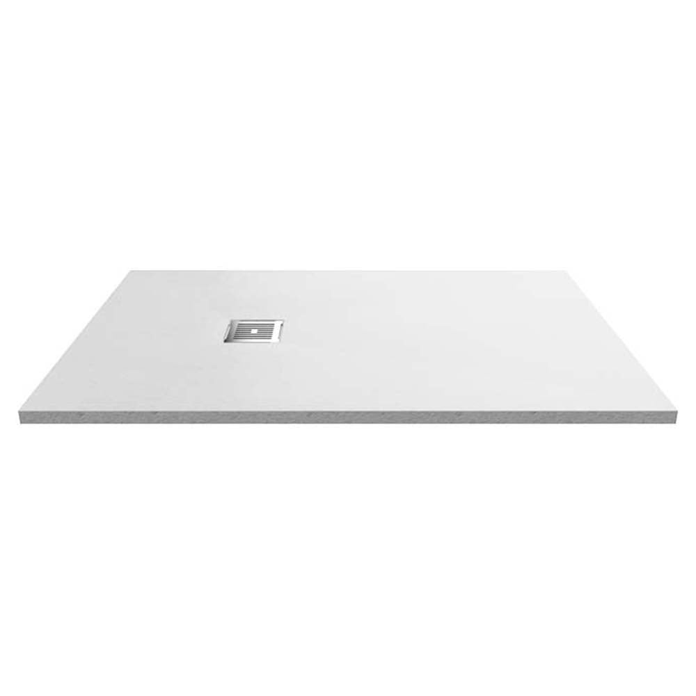 White Slate Effect Shower Tray 1200x800 | Custom Bathrooms Glasgow